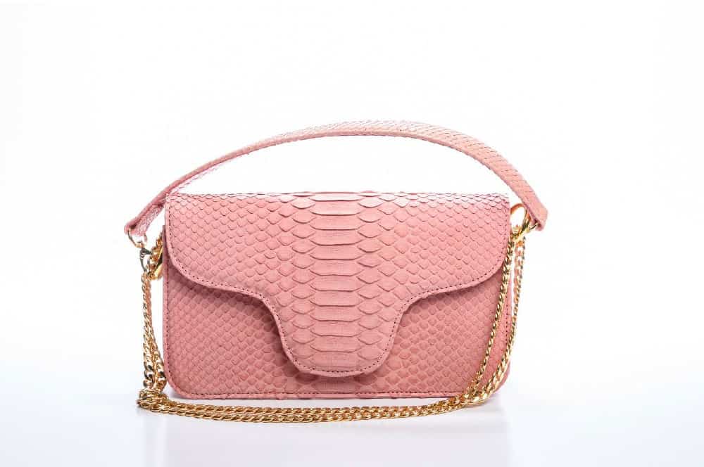 Biarritz Handbag, Soft Pink Python – Baron Paris