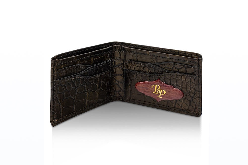 Men's Bronze Alligator Bi-Fold Wallet – Baron Paris