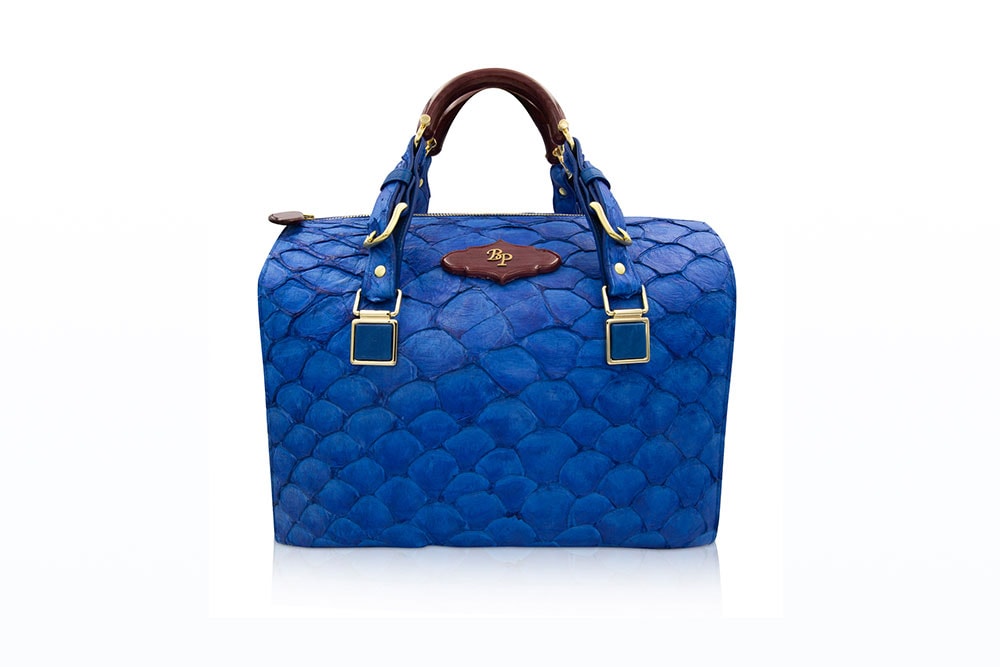 Jeanne D'Arc Royal Blue Arapaima Handbag – Baron Paris
