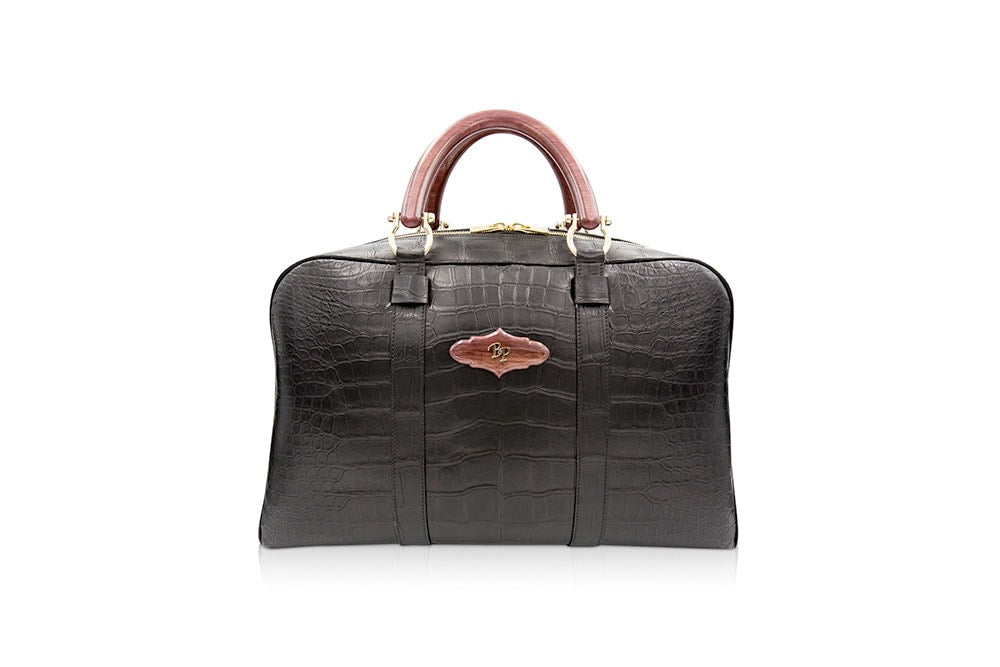 Louis XVI Black Alligator Travel Bag – Baron Paris
